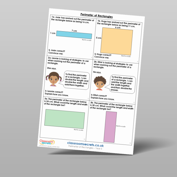 Year 5 Perimeter Of Rectangles Reasoning And Problem Solving Resource | Classroom Secrets
