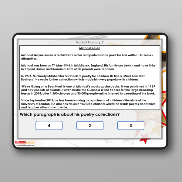 Year 3 Paragraphs In Biographies Modelling Ppt Resource | Classroom Secrets