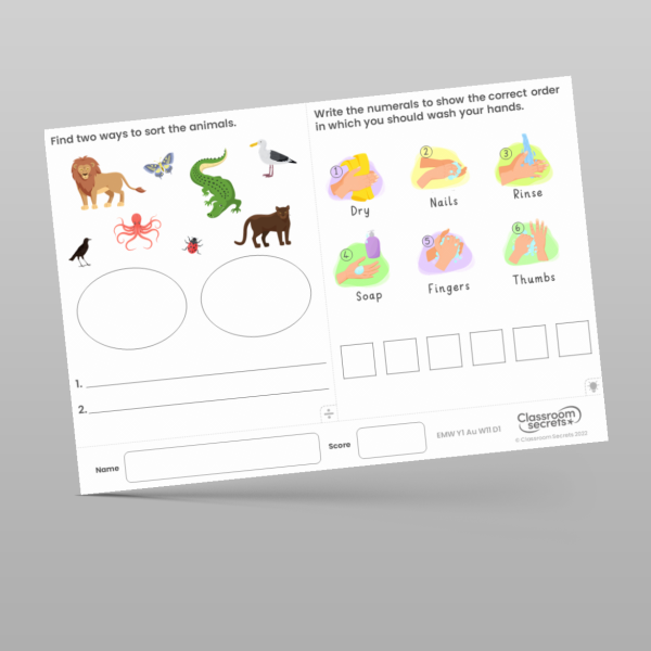 Year 1 Early Morning Work Autumn Week 11 Resource | Classroom Secrets