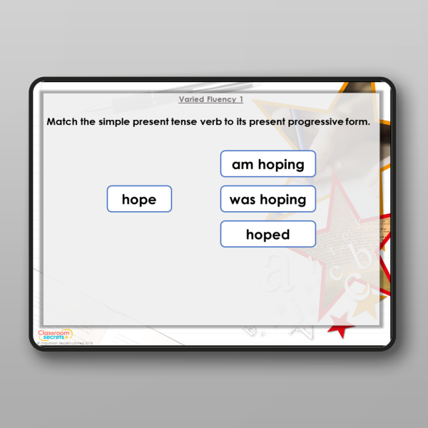 Year 4 Present Tense Modelling Ppt Resource | Classroom Secrets
