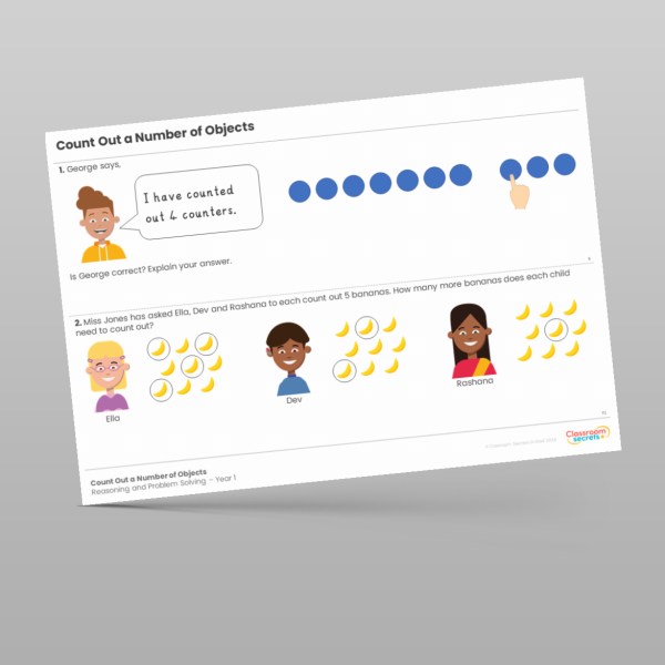 Year 1 Count Out A Number Of Objects Reasoning And Problem Solving ...