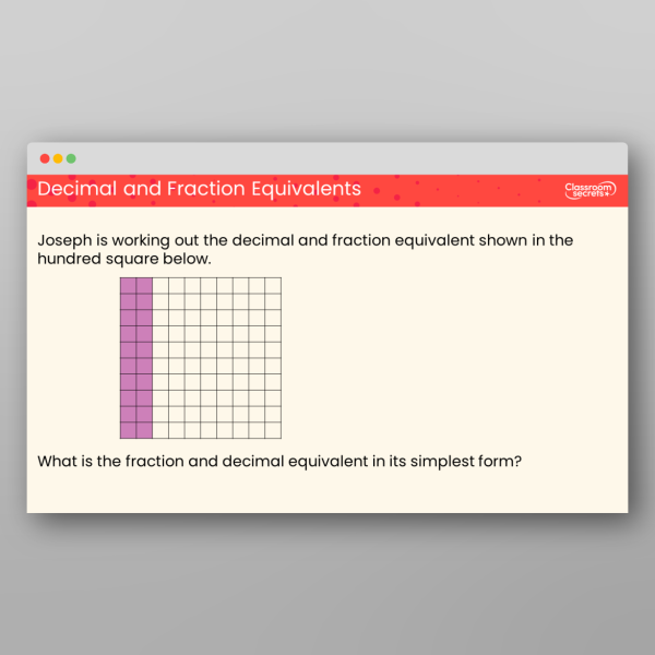 Year 6 Fraction And Decimal Equivalents Teaching Ppt Resource ...