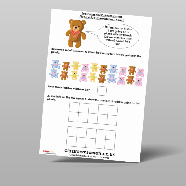 Year 1 Place Value Within 20 Consolidation Activity Resource ...