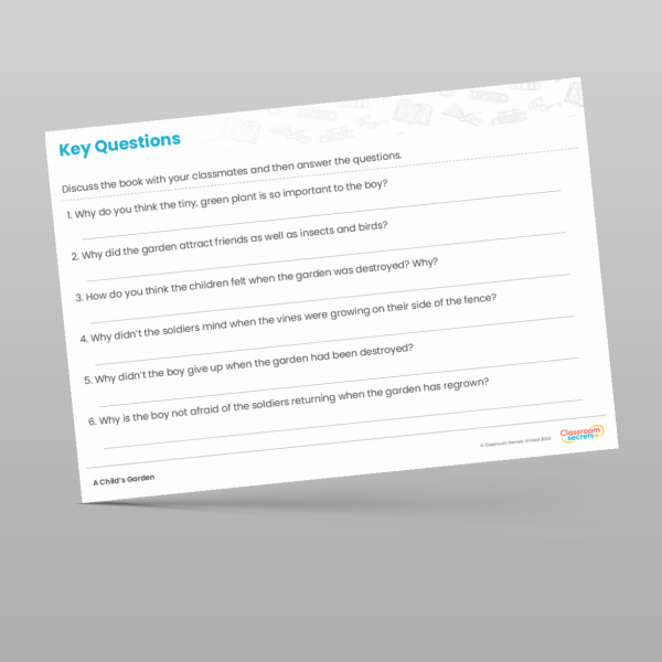 Year 4 A Child S Garden Writing Unit Key Questions Resource | Classroom ...