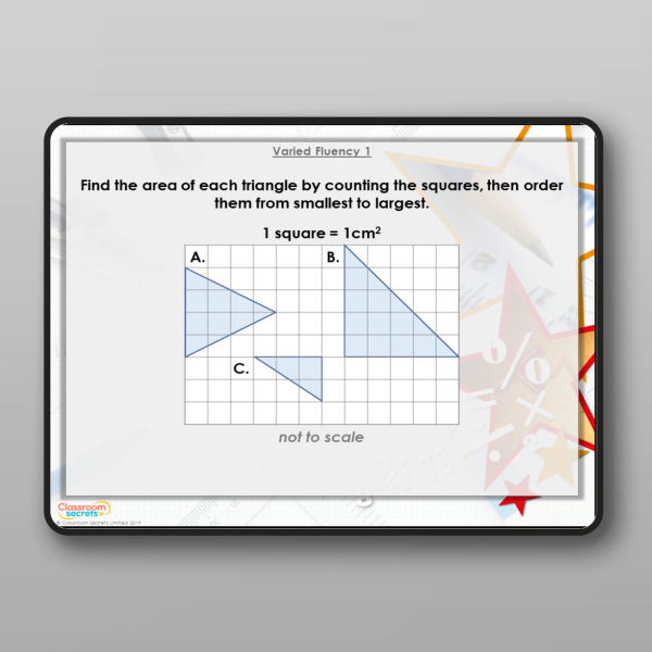 Year 6 Area Of A Triangle Counting Squares Modelling Ppt Resource ...