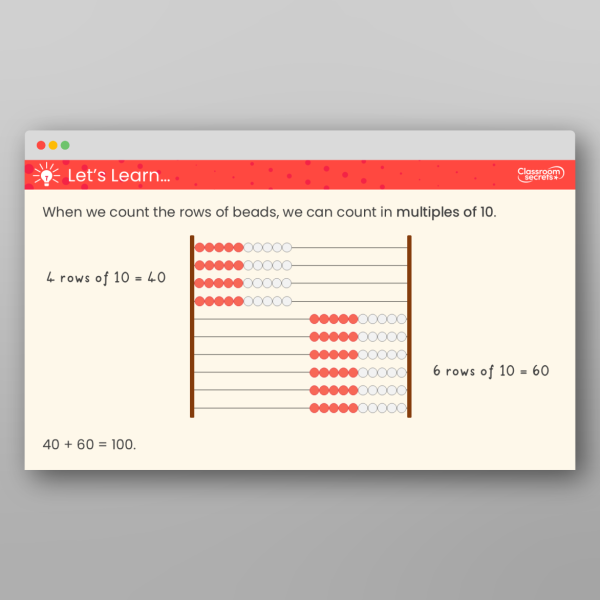 Year 2 Bonds To 100 Tens Teaching Ppt Resource | Classroom Secrets