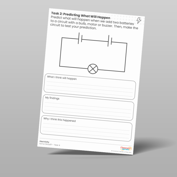 Year 4 Predicting What Will Happen Worksheet Resource | Classroom Secrets