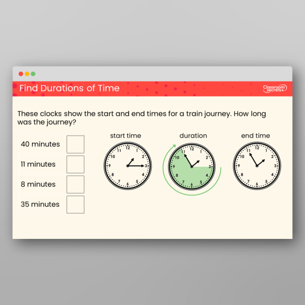 Year 2 Find Durations Of Time Teaching Ppt Resource | Classroom Secrets