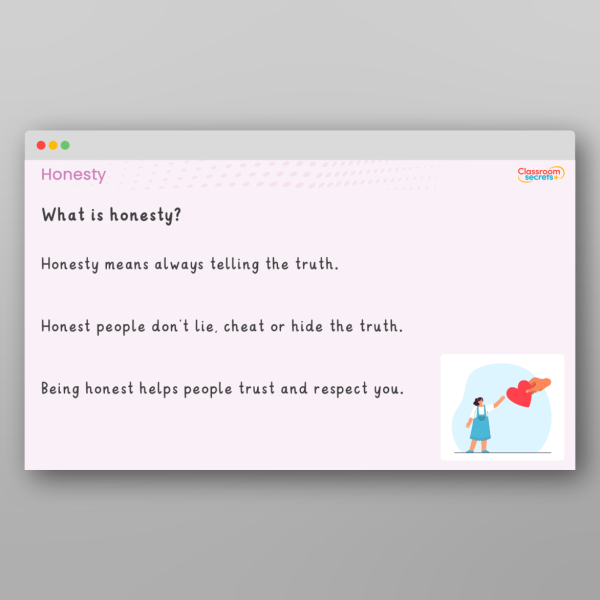 KS1 Values Resource Honesty Resource | Classroom Secrets