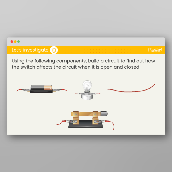 Year 4 What Is The Job Of A Switch Investigation Lesson Resource ...