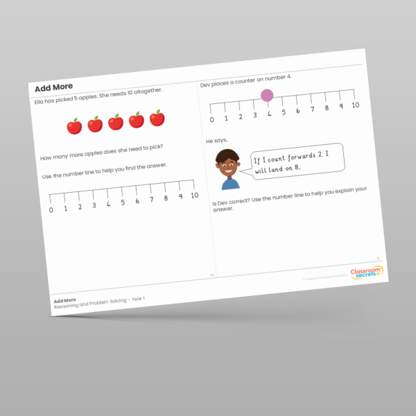 Year 1 Add More Reasoning And Problem Solving Resource | Classroom Secrets