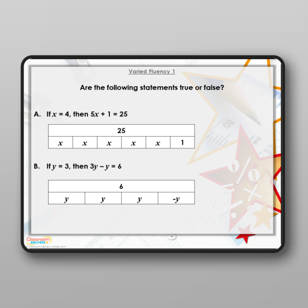 Year 6 Solve 2 Step Equations Modelling Ppt Resource | Classroom Secrets