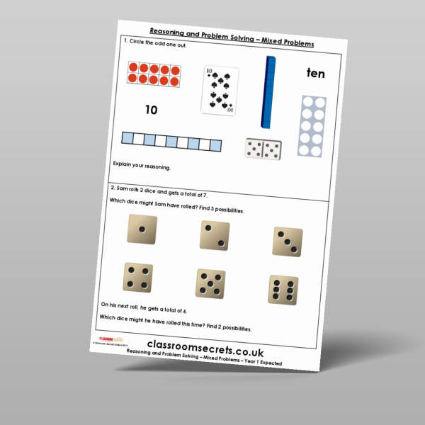 Year 1 Mixed Word Problems Resource | Classroom Secrets