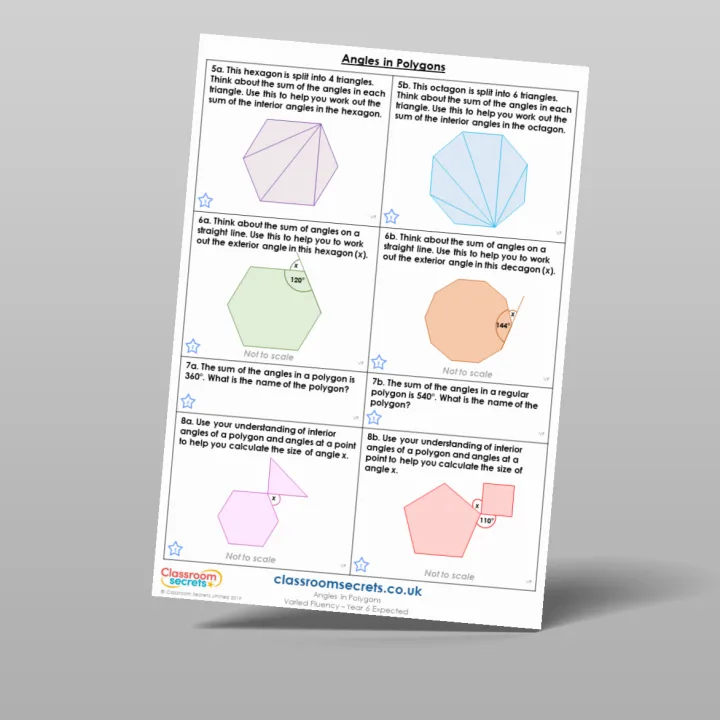 Classroom Secrets | Collection Page Year 6 Angles in Polygons