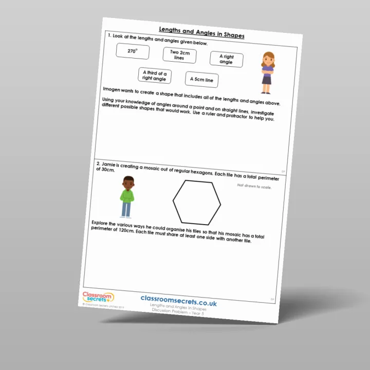 Classroom Secrets | Collection Page Year 5 Lengths and Angles in Shapes