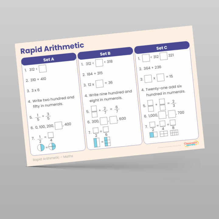 Resource Guide - Maths | Classroom Secrets